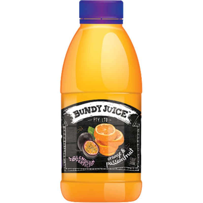 Bundy Juice Orange & Passionfruit 500ml | Olympic Circuit Cafe